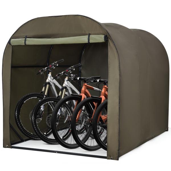 商品名：サイクルハウスカラー：グレー／カーキ／ブラウン／グリーンサイズ：S：約W94*H156*D180cmM：約W120*H163*D176cmL：約W156*H165*D220cm開口部サイズ：S：約W73*H138cmM：約W95*H...