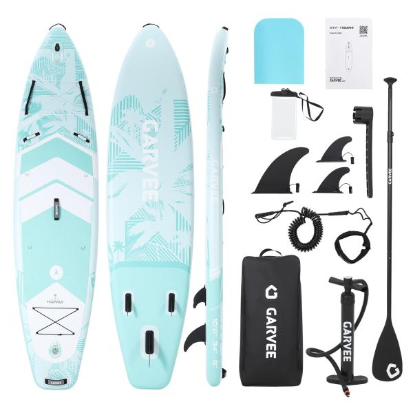 商品名：SUPボード軽量&amp;安定&amp;使いやすさを追求したSUPボード。初心者から上級者まで楽しめる洗練されたデザイン。【カメラマウント取付可能】（GoPro等対応）：各スポーツカメラを簡単に取り付け可能。水上での思い出を逃さず記...