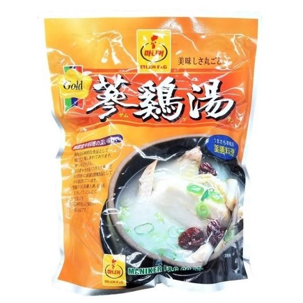 商品詳細■商品名：参鶏湯■原材料名：　鶏肉、もち米、高麗人参、栗、なつめ、チキンスープ(ニンニク、タピオカ澱粉、チキンエキス、精製塩、タマネギ、しょうが調味料、人参粉、精製水)■内 容 量：800g■賞味期限：詳細は商品に記載■原産国名：韓...
