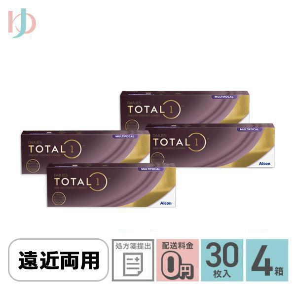 【 デイリーズトータルワン マルチフォーカル 】■ 内容：1箱30枚入■ 装用期間：1日使い捨て■ レンズタイプ：遠近両用■ DIA(レンズ直径)：14.1mm■ BC(ベースカーブ)：8.5mm■ 中心厚：0.09mm(-3.00D)■ ...