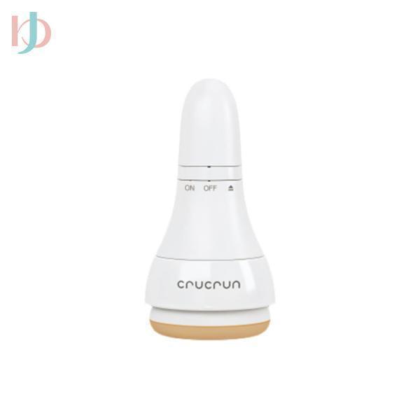 【 mjo　crucrun　振動パフ 】■ 電源：アルカリボタン電池(LR44×2)■ 製品サイズ：幅,奥43(φ)×高81(mm)■ 製品重量：30g■ 材質：本体：ABS,PC,NBR(rubber) パフ：Ruby-Cell■ 保証期...