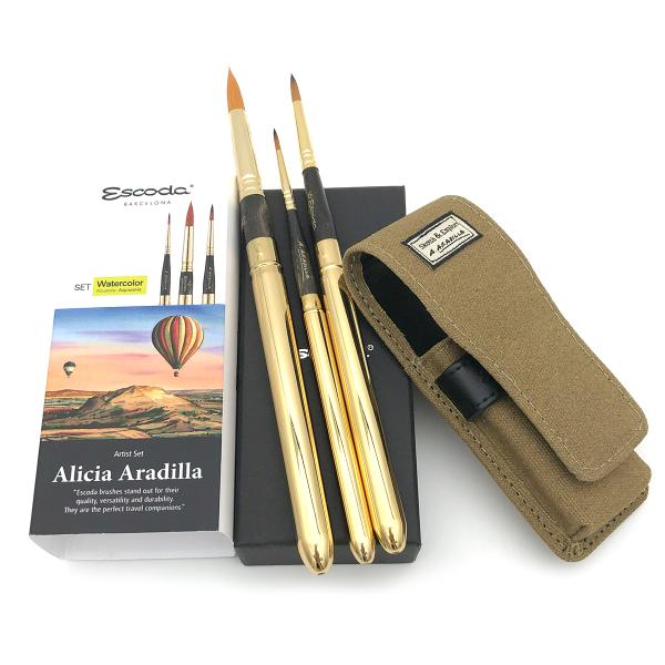 エスコダ アーティストセット (Alicia Aradilla)　●Escoda brushes stand out for their quality. versatility and durability.　They are the p...