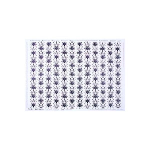 デコパージュ専用ペーパー。300℃の温度に耐え、水に浸してもダメージがなく、布のような性質をもっています。素材に貼ると折り目もシワも消えます。　サイズ:50×70cm 【爆買】