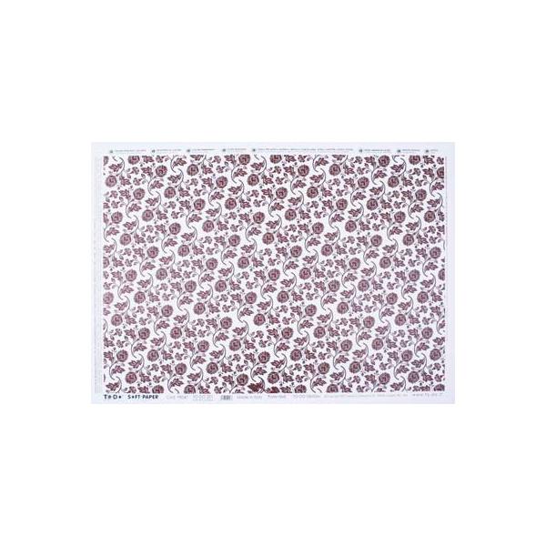 デコパージュ専用ペーパー。300℃の温度に耐え、水に浸してもダメージがなく、布のような性質をもっています。素材に貼ると折り目もシワも消えます。　サイズ:50×70cm 【爆買】