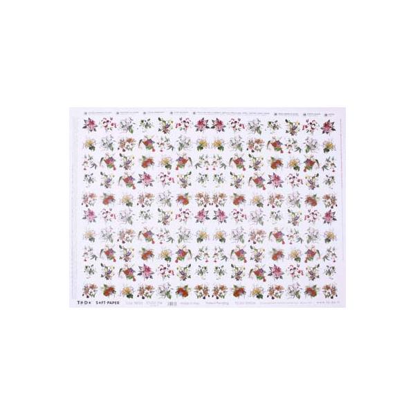 デコパージュ専用ペーパー。300℃の温度に耐え、水に浸してもダメージがなく、布のような性質をもっています。素材に貼ると折り目もシワも消えます。　サイズ:50×70cm 【爆買】