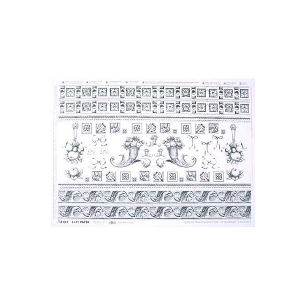 デコパージュ専用ペーパー。300℃の温度に耐え、水に浸してもダメージがなく、布のような性質をもっています。素材に貼ると折り目もシワも消えます。　サイズ:50×70cm 【爆買】