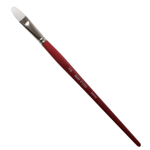 日本初 アクリル絵具専用のナイロン筆。油彩筆としてもお使いいただけます。　大作から小品制作までカバーできる中軸サイズ。　●やや硬い筆　●ストロークを生かした、スピード感のある表現がしたい時に。　穂丈8.0mm/幅4.0mm/全長225mm ...