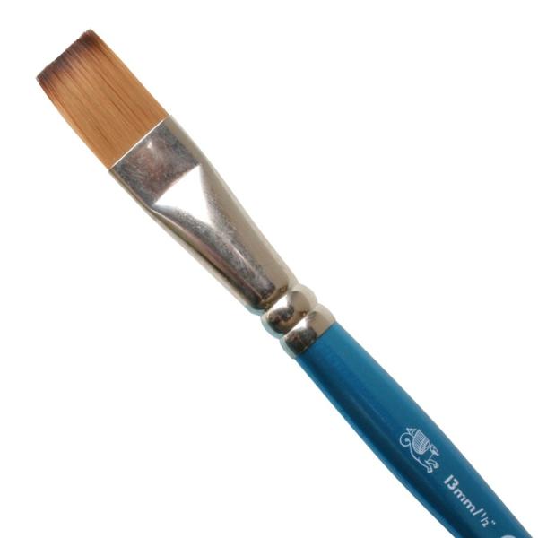 ●合成毛。太さの異なる毛をブレンドし、天然セーブルの描き味に近づけています。　●短軸　径6.0mm/全長185mm