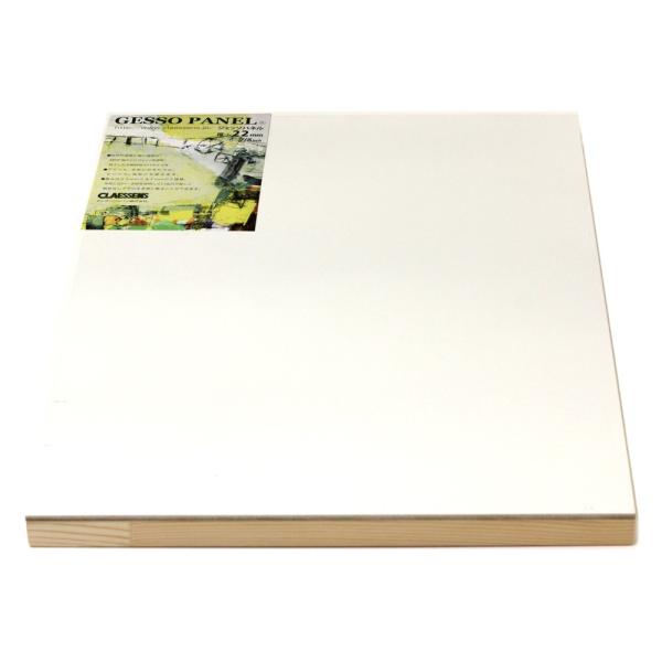 ジェッソボード　サイズ：F0 (180×140)　厚み：約22mm厚 12枚パック　仕様用途：アクリル、油彩、水彩、テンペラ、アルコールインクアート　MDF板にジェッソを塗布　桟には反りが少なく強度の高いパーチ材を使用。