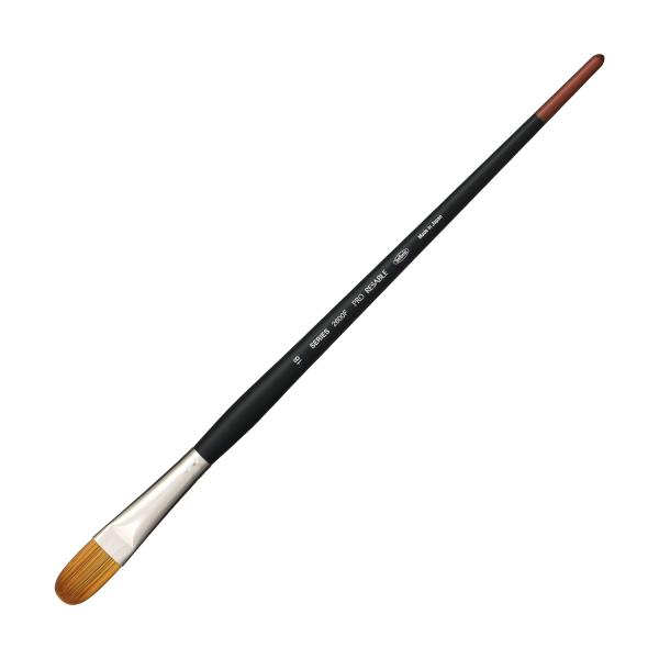 天然イタチ毛を再現した新たな合成繊維毛と、穂先の利きの良い従来のリセーブル毛を組み合わせたハイブリッド画筆です。　●面塗りにも描き込みにも便利なフィルバートタイプ。コシが強く、しなやかな描画が可能です。　●号数：18号　穂丈×巾(mm)：3...