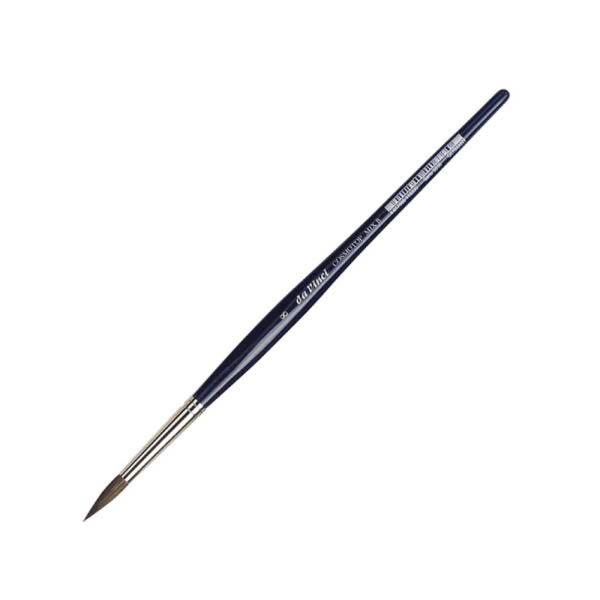 ・天然毛と人工毛の混毛の水彩筆　・ダヴィンチ製品の中でも人気の水彩筆　・穂先形状：ラウンド　・サイズ：穂先23mm×幅5.3mm　セーブルとリス、そして独自に開発した合成繊維毛をブレンドすることにより、水の含みの良さと適度な弾力性を両立させ...