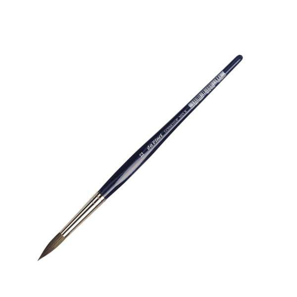 ・天然毛と人工毛の混毛の水彩筆　・ダヴィンチ製品の中でも人気の水彩筆　・穂先形状：ラウンド　・サイズ：穂先31mm×幅7.3mm　セーブルとリス、そして独自に開発した合成繊維毛をブレンドすることにより、水の含みの良さと適度な弾力性を両立させ...