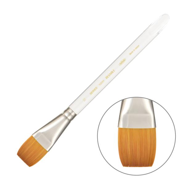 [WATER COLOR RESABLE]　水彩用に特に要求される、しなやかさと絵の具の含みを良くするために羊毛を最適量でブレンドした筆です。　リセーブル原毛ならではの穂先の揃い、含みの良さ、まろやかなタッチはまさに水彩筆としての持てる力を...