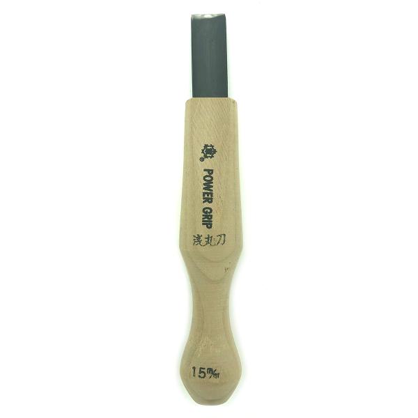 エンピツを持つように握って彫り進めてください。