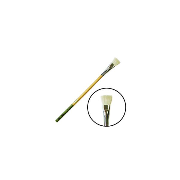 白毛平筆(PSB)。　羊毛（ヤギ）・馬毛。　柔らかく、水含みのよい羊毛使用。　ポスターカラー、水彩向き。　アクリルなどの粘りのあるものには不向き。　筆のサイズ筆の巾1.4cm穂の長さ1.8cm　※墨彩画、日本画にもおすすめです。 【爆買】