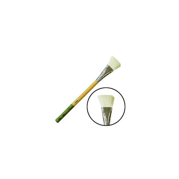 白毛平筆(PSB)。　羊毛（ヤギ）・馬毛。　柔らかく、水含みのよい羊毛使用。　ポスターカラー、水彩向き。　アクリルなどの粘りのあるものには不向き。　筆のサイズ筆の巾2.8cm穂の長さ3.3cm　※墨彩画、日本画にもおすすめです。 【爆買】