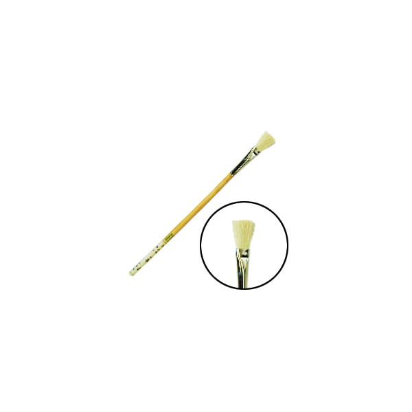 賀茂川平筆(日本画用)(PKB)。　羊毛（ヤギ）。　羊毛でも固めで、腰のある羊尾を使用。　毛を厳選することのより、素晴らしい弾力と、使用感を実現。　筆のサイズ筆の巾1.2cm穂の長さ2.6cm　※墨彩画、日本画にもおすすめです。 【爆買】