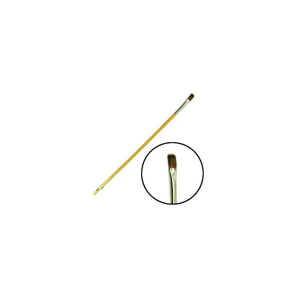 特製（純）山馬平筆(TPAB)。　山馬鹿。　今ではワシントン条約で保護されるほどの、数の減ってしまった山馬鹿。　バリバリとした毛質は、かすれた独特の風合いを生む。　在庫なくなり次第廃盤。　筆のサイズ筆の巾0.6cm穂の長さ1cm　※墨彩画、...