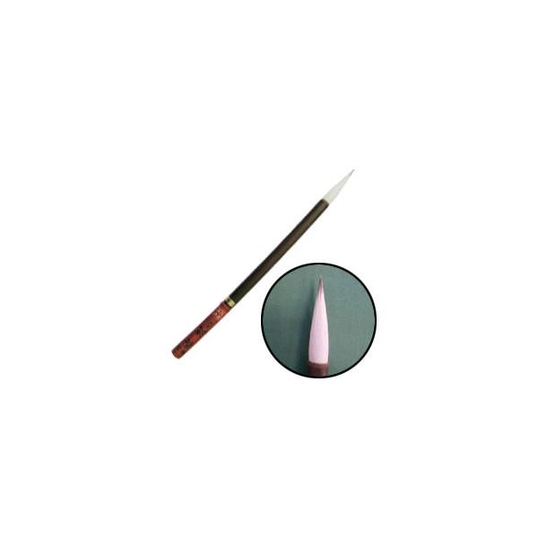 ▲極品長流(JTU)●狸、羊毛（ヤギ）、鹿毛●日本画を描く際に、万能に活躍する。●大ぶりなので、大きな作品に向く。●線を引くのにも塗りこむにも良く。書道筆としても最適。●筆のサイズ筆の巾1.2cm穂の長さ4.9cm 【爆買】