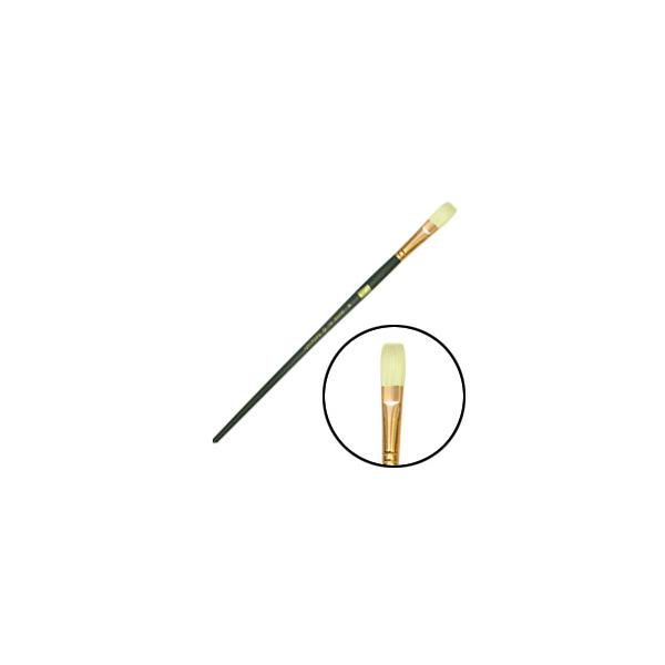 ▲高級豚画筆KL(平)●豚毛●筆のサイズ筆の巾1.3cm穂の長さ3cm 【爆買】