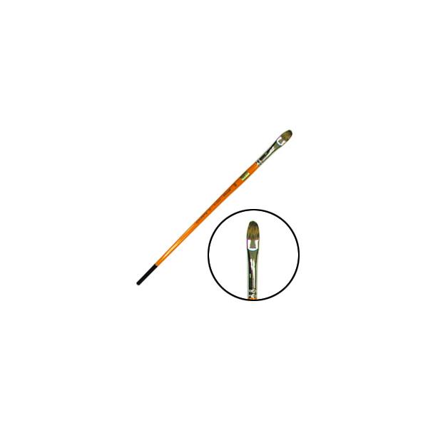 ▲油絵筆PRO-X(丸平)●リス毛(硬毛)●筆のサイズ筆の巾1.1cm穂の長さ1.7cm 【爆買】