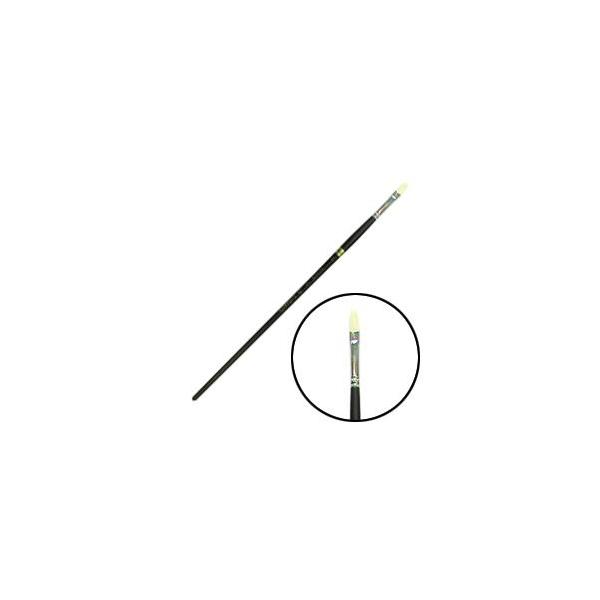 ▲洋画筆(豚毛)MF(丸平)●豚毛●筆のサイズ筆の巾0.6cm穂の長さ1.5cm 【爆買】