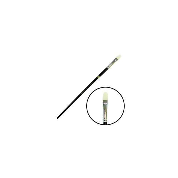 ▲洋画筆(豚毛)MF(丸平)●豚毛●筆のサイズ筆の巾1cm穂の長さ2.2cm 【爆買】