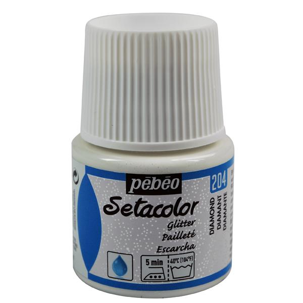 手描きやステンシルに適した水性アクリル絵具。　　容量：45ml　カラー：ダイアモンド　　色のついた微細なラメが入っています。　※濃色生地に塗るとラメだけが残り、絵具の色は発色しません。 【爆買】