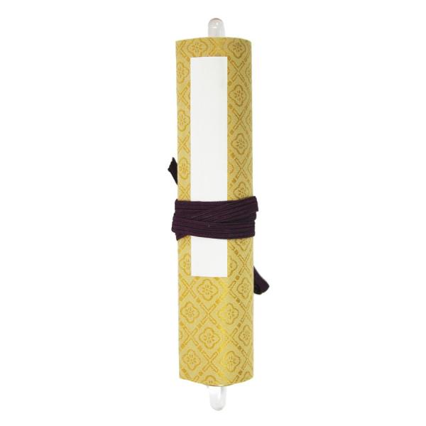 巻物。　中は厚手の高級鳥の子紙　長さ約182cm　紙の幅は18cm。無地なのでどんなものを書いてもOKです。 【爆買】