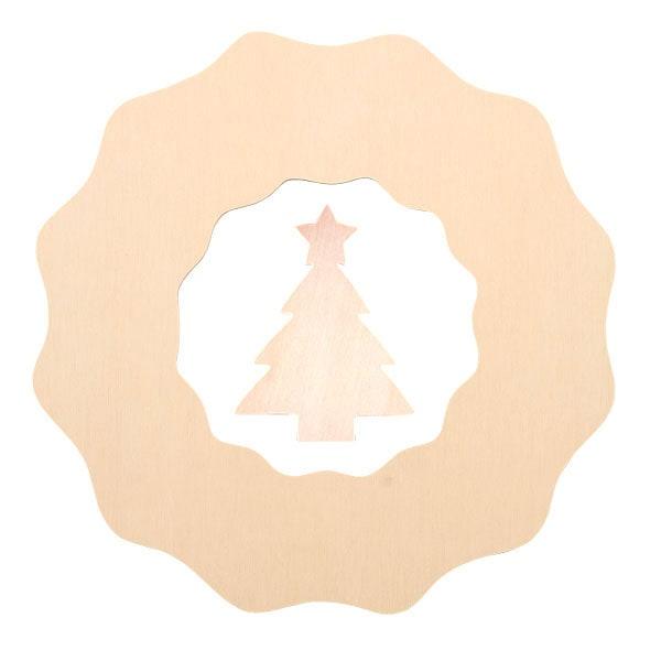 サイズ：直径約30cm×厚み約0.6cm ツリーオーナメント付 【爆買】