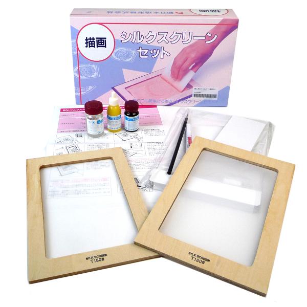 ・お手軽で簡単。高価な機械は必要なし。　・下絵を写したり、手描きの絵をそのままプリントできます。　・たくさん刷れる、シルクスクリーン印刷の画期的アイテムです！　【おすすめのインク】　インクは、布にも紙にも適した「ダイカラー」や、布地やＴシャ...