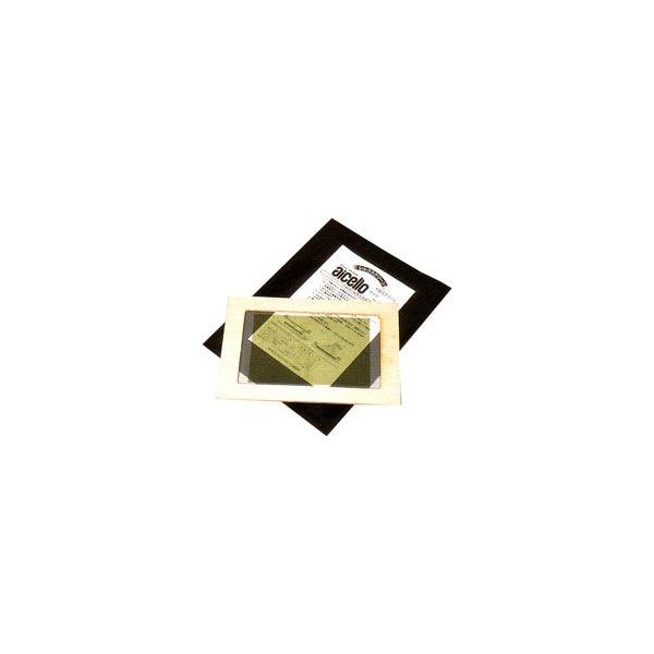 アイセロを貼ったスクリーンです。バックシートを剥がせばすぐに焼き付けでき、大変便利です。　テトロン150メッシュ、遮光袋入、木枠内寸約238×358mm。　光に含まれる紫外線によって硬化する感光性フィルムで、乳剤タイプよりも手軽に製版するこ...