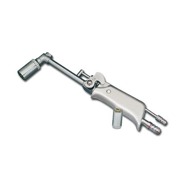 東京・大阪・東邦ガス各社の天然ガス交換にあたり、最も理想的にガスとエアを混合燃焼させられるよう研究し、開発した新型ブローパイプです。細火から大きい炎まで自由に調整できます。大・中・の火口が簡単に交換できます。従来の都市ガス、プロパンガスにも...