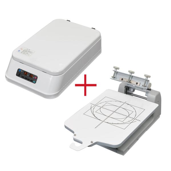 誰にでもカンタン操作で出来る美しいシルクプリントTシャツ、トレーナ、ディスプレイ用ポップに、ワイドな印刷が簡単にできる。【特徴】パワフル！1版で100枚プリントOK！版は保存可能。ワンタッチ！ワンタッチフレームでスクリーン張りもラクラク。デ...