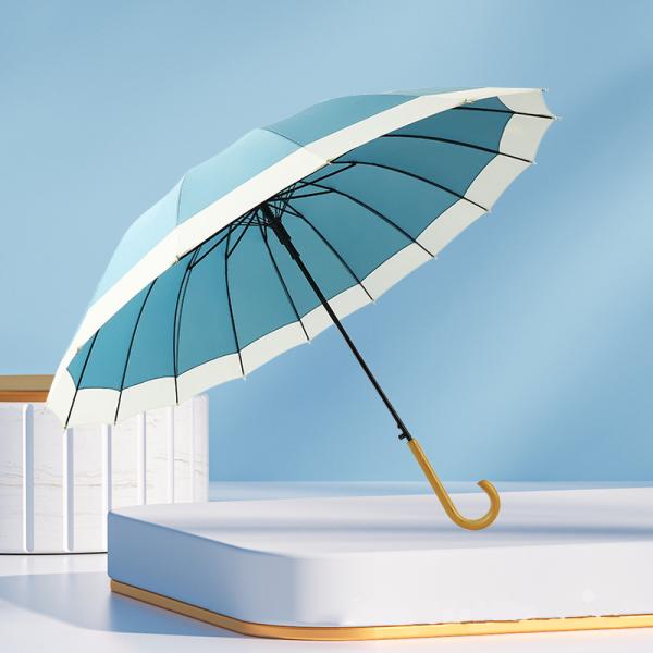 傘 軽量 長傘 レディース メンズ 16本骨 雨傘 日傘 大きめ バンブーハンドル 晴雨兼用 超撥水 折れにくい ル ワンタッチ 耐風 梅雨ハイクォリティ傘のポイントであるグリップには高級感漂う天然竹を使用しております。無地で、日本の伝統的...