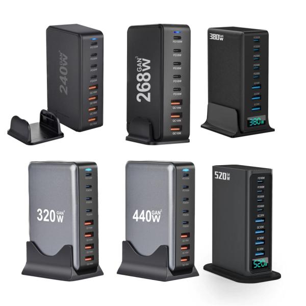 240W　ホワイト/ブラックTypeC*4,USB-A*4100W、30W、30W、30W、QC18W、QC18W、QC18W、QC18W268W　ホワイト/ブラックTypeC*5,USB-A*3100W、30W、30W、30W、30W、Q...