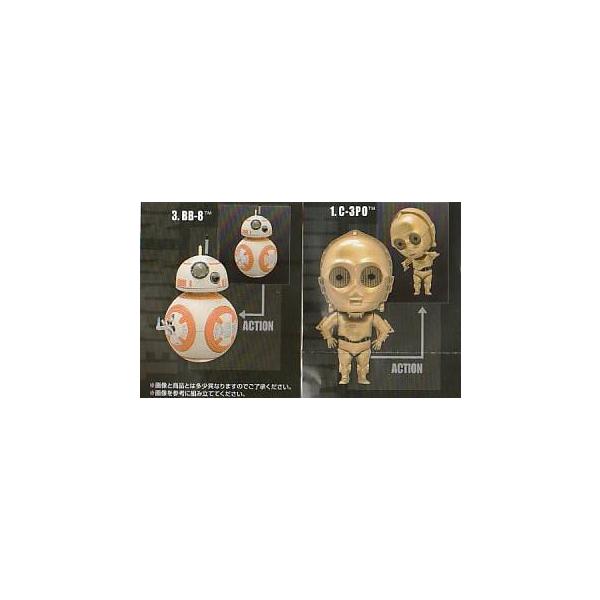 品名　　　：Qドロイド Q-droid スター・ウォーズ  BB8・C-3PO 2種セット★カプセル、画像のPOPは付きません。★ミニブックは個数分付属します。★部品不足・色むら等のメーカーによる初期不良は、ミニブックに記載されております連...