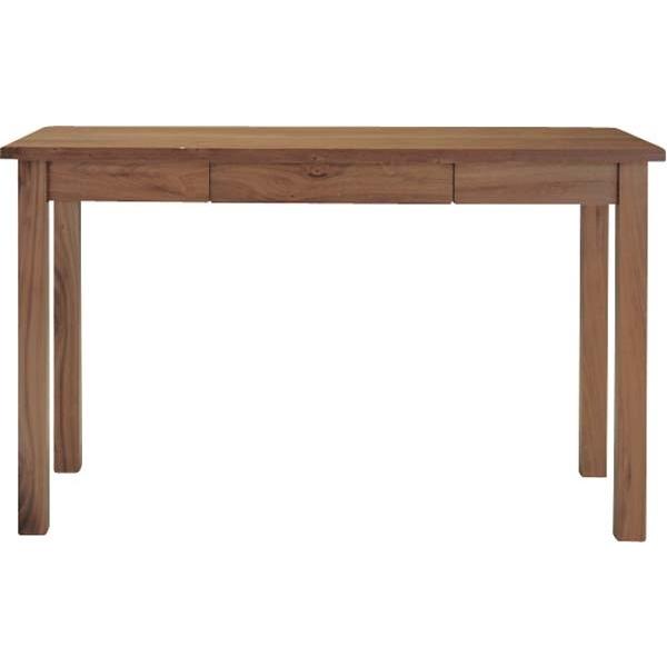 【商品の詳細】　W120×D53×H72cm　スペック：天然木（ラバーウッド）天然木化粧繊維板（ウォルナット）ウレタン塗装　引出付　生産国：ベトナム　耐荷重：30kg