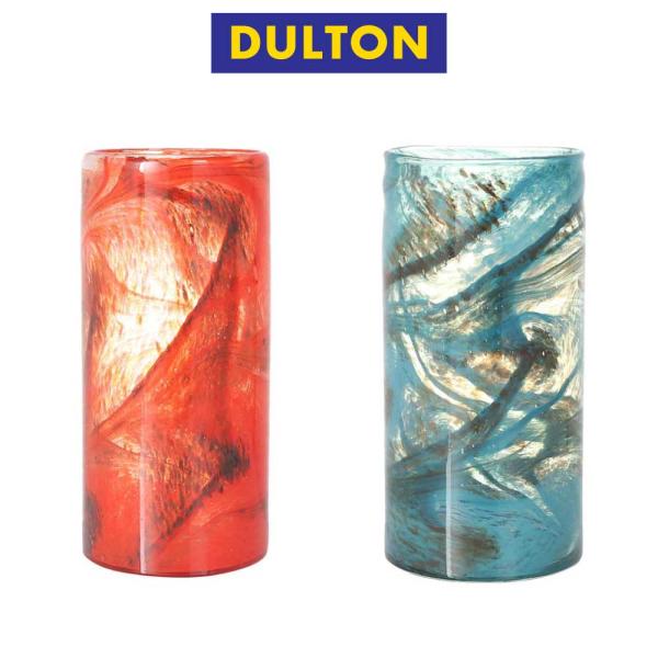 【本体サイズ (約)】：H.250mm φ120mm【素材】：ガラス【説明】：鮮やかな色合いのマーブル模様が目を惹くフラワーベース。 季節の花やドライフラワーを組み合わせるのはもちろん、単体でもお部屋に彩りを添えます。 生けたときに花が広が...