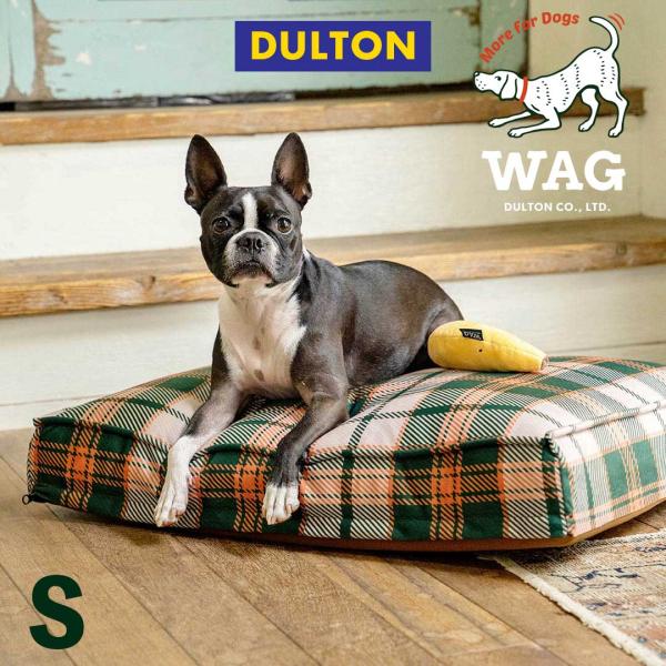 【本体サイズ (約)】：H.95mm W.640mm D.500mm【素材】：カバー：ポリエステル100%中材：ポリエステル綿(上部)、ポリウレタン(下部)【説明】：大ぶりでクラシカルなチェックパターンをあしらったドッグベッド。 犬にとって...