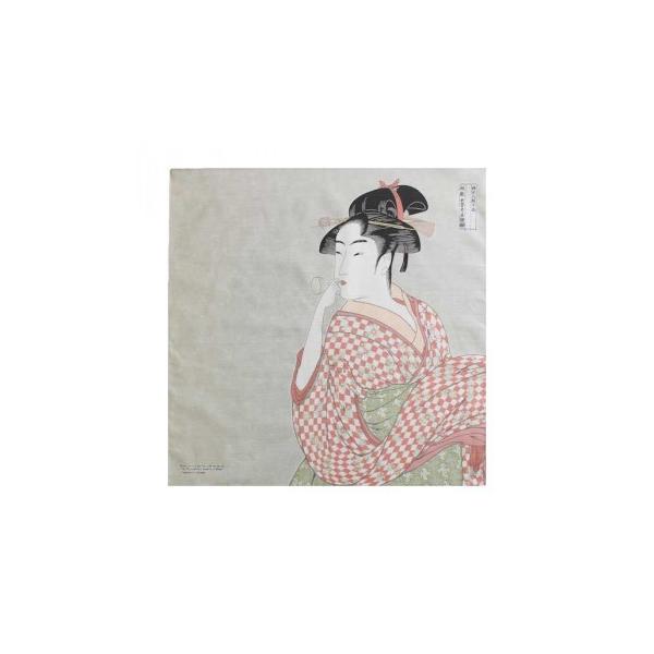 浮世絵をデザインした風呂敷です。ブックカバーにしたり、ギフトラッピングなど様々な用途にご使用いただけます。ご自分用はもちろん、ギフトにもおすすめです。 生産国:日本 素材・材質:綿100%(綿シャンタン) 商品サイズ:約48cm 仕様:縫製...