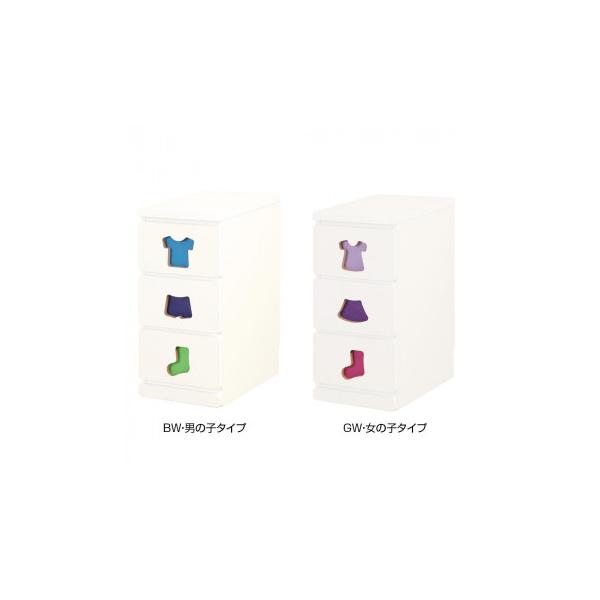 お子さまが楽しみながらおかたづけできるチェストです。引き出しのマークで、どこに収納すべきかが分かり、お子さまが自発的におかたづけ、着替えができるようトレーニングできます。マークには、色紙や写真を挟む事ができ、オリジナルチェストが作れます。 ...