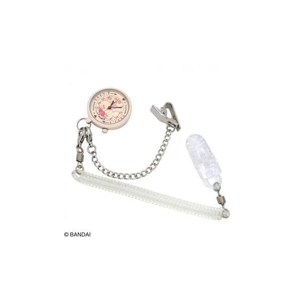 付属しているスプリングタイプとチェーンタイプのどちらかを、使用用途に応じて選べるナースウォッチです。文字盤のサイドには、20回の脈拍で1分間の脈拍を簡易的に知ることができる目盛付きです。 生産国:中国 素材・材質:ケース:亜鉛合金風防:ミネ...