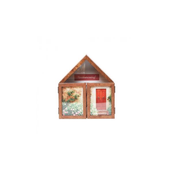 奥行きがあるので、小物を飾ることもできます。新築祝いや結婚祝いに。壁掛けと置き両方に対応しています。 生産国:中国 素材・材質:MDF、ペーパー、PSシート 商品サイズ:W210 × H240 × D120mm 重量:980g 仕様:【ラベ...