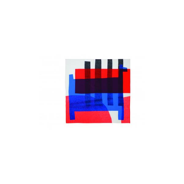 鈴木マサル氏より、今回デザインをするにあたって一番最初に考えたのが、このダブルフェイスです。これがやりたくて風呂敷のデザインをしたと言っても良いくらい、今回の要となる風呂敷です。プリントすることで生地の裏側に染料が中途半端に抜けてしまう現象...