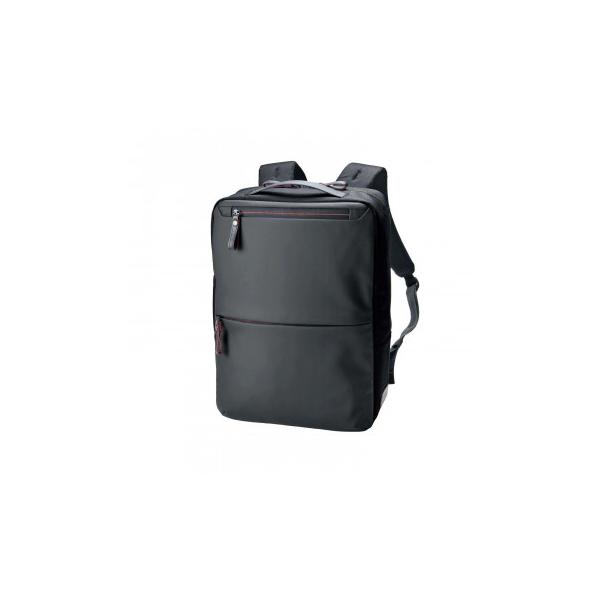 異素材の組み合わせで堅苦しくなりがちなビジネスバッグにさりげなくカジュアル感をプラス。環境に配慮した再生ポリエステルを使用しているためSDGsの視点からも考えられています。B4ファイル、14インチまでのPC対応のビジネスリュックです。背面に...