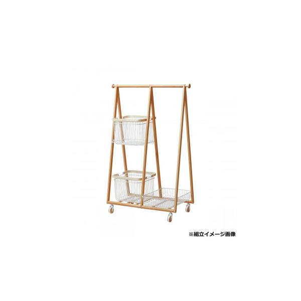 取手付きの収納カゴは持ち運びも可能です。子供も手が届きやすいサイズなので、親子で一緒に使えます。置き場に困るカバンやランドセル収納にも最適です。 生産国:中国 素材・材質:フレーム:天然木(ビーチ)塗装カゴ:スチール・粉体塗装カゴ取手:天然...