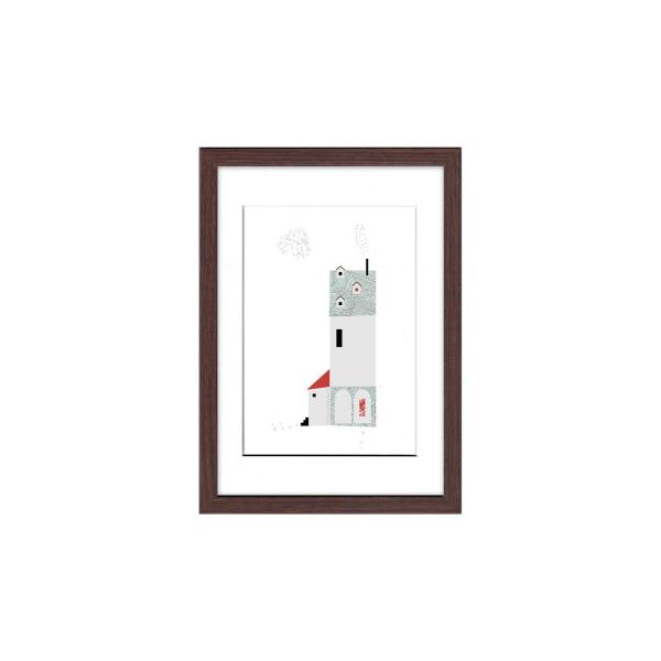 可愛い外観の家をアートにしました。 生産国:日本 素材・材質:MDF(化粧フィルム)紙ガラス 商品サイズ:220×305×20mm 重量:600g 仕様:裏面仕様:Teethハンガー