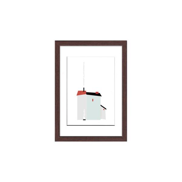 可愛い外観の家をアートにしました。 生産国:日本 素材・材質:MDF(化粧フィルム)紙ガラス 商品サイズ:220×305×20mm 重量:600g 仕様:裏面仕様:Teethハンガー