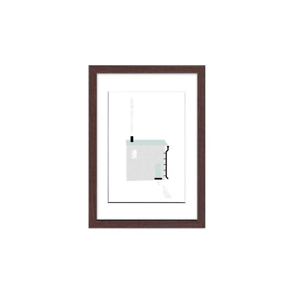 可愛い外観の家をアートにしました。 生産国:日本 素材・材質:MDF(化粧フィルム)紙ガラス 商品サイズ:220×305×20mm 重量:600g 仕様:裏面仕様:Teethハンガー